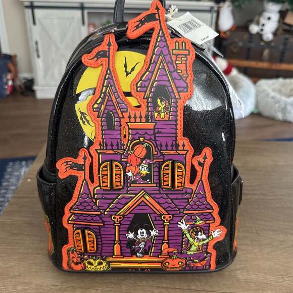 Loungefly | Bags | Disney Loungefly Halloween Mickey Friends Haunted ...